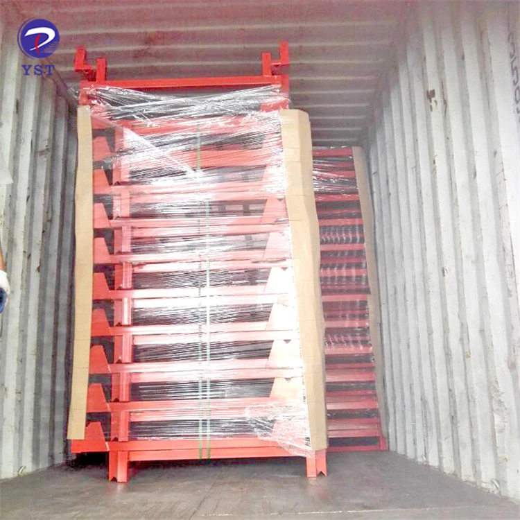 Powder Coating Heavy Duty Warehouse Portable Stacking Detachable Steel ...