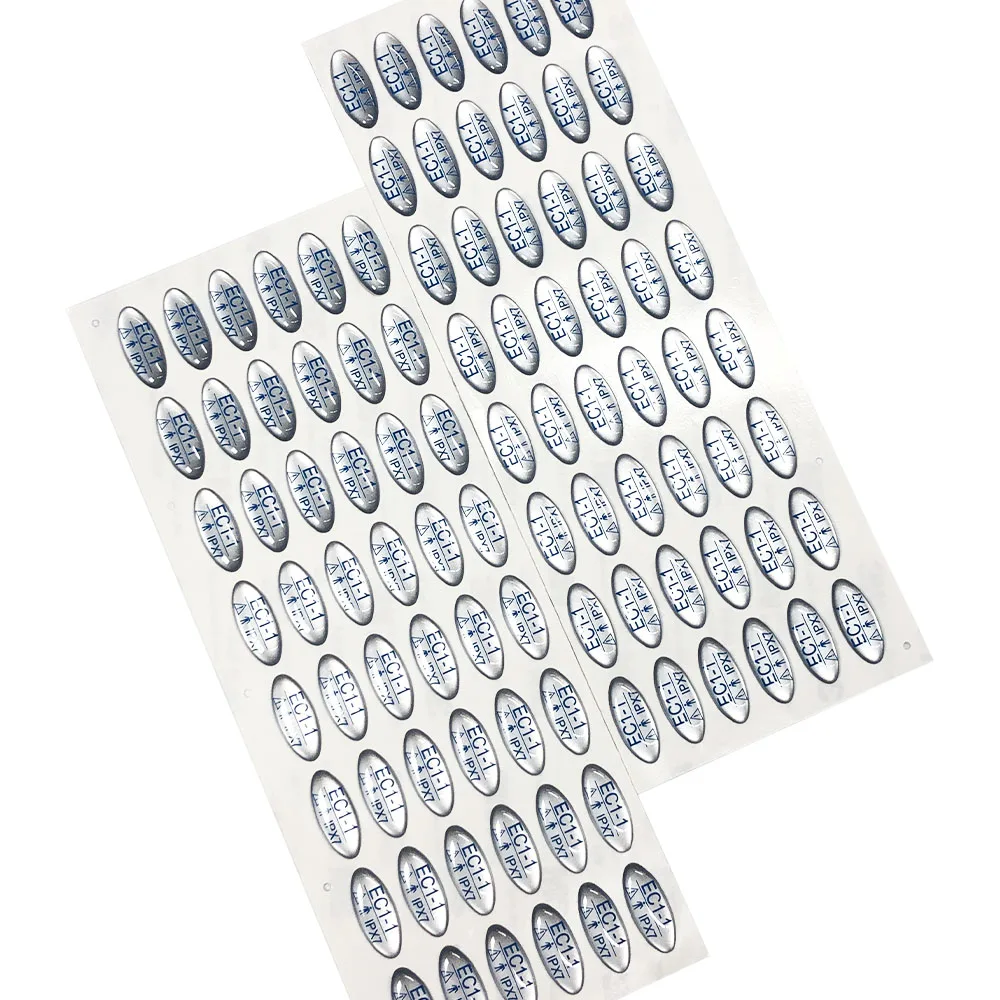 Customized 3d Label Printing Logo Waterproof Transparent Silicone ...