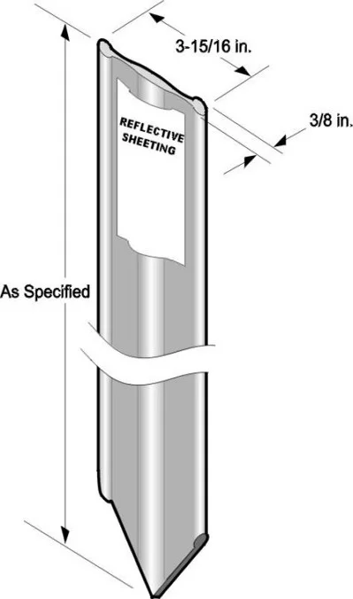 Customized Design FRP Pile - Fiberglass Utility Marker Post