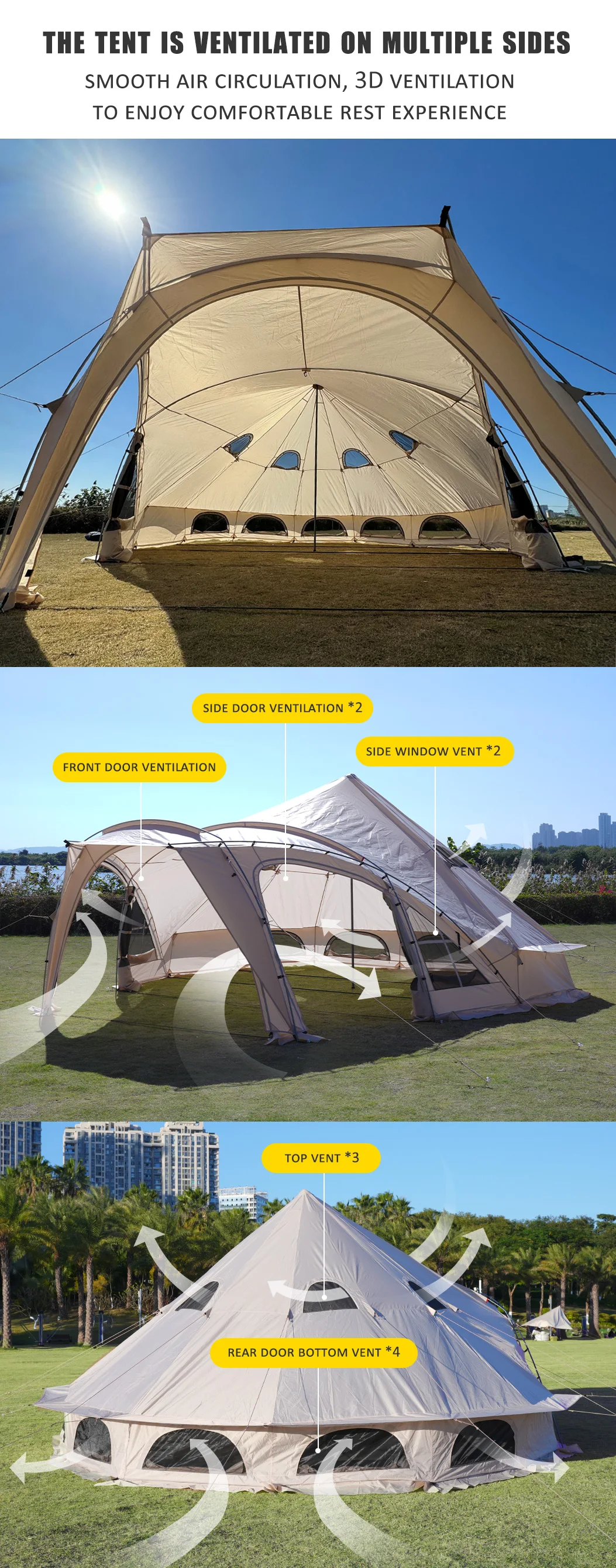 GOFUN Yurt House Glamping Tent - Luxury Camping Experience