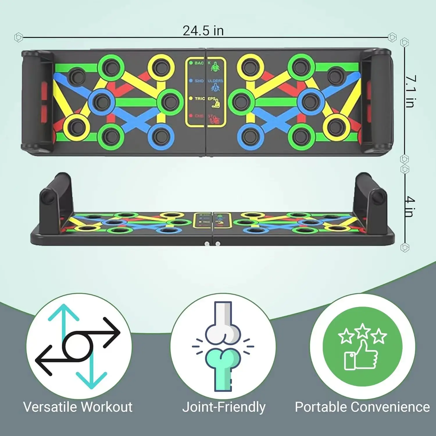 Snbo Push up Board Chest Muscle Exercise Multifunctional Counting Push ...