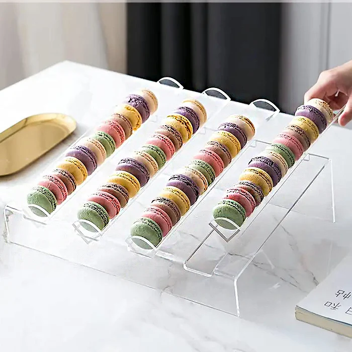 Wholesale Custom Desktop Clear Acrylic Macaron Display Holder