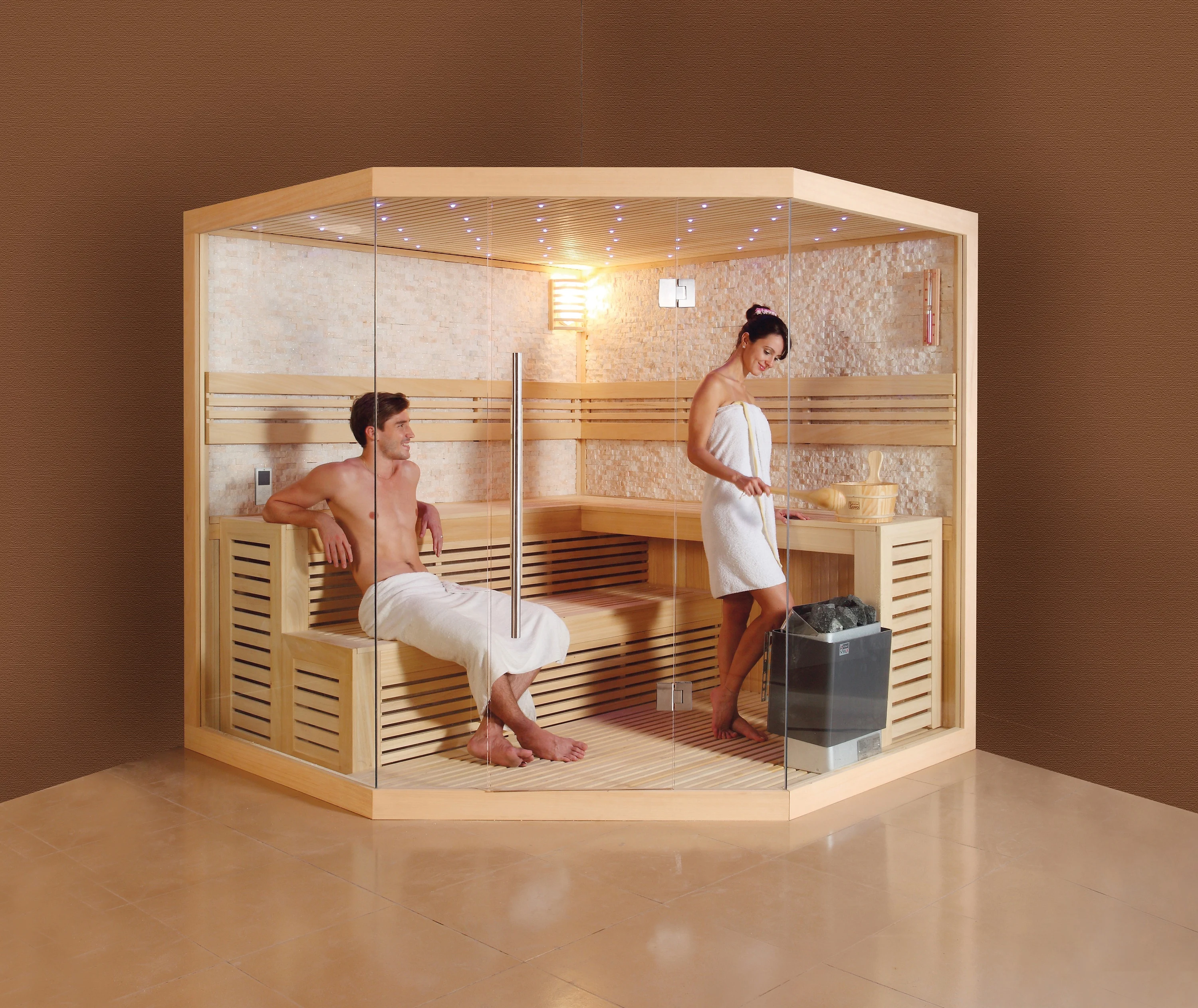 5 People Wooden Octagon Sauna Room with CE/ISO FS-1101| Alibaba.com