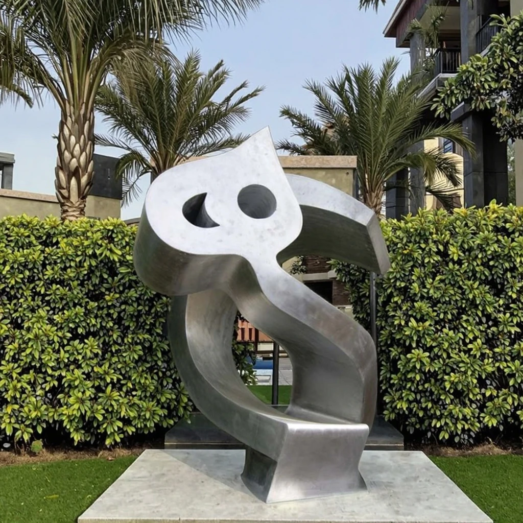 Modern Islamic Sculpture - Stainless Steel Calligraphy