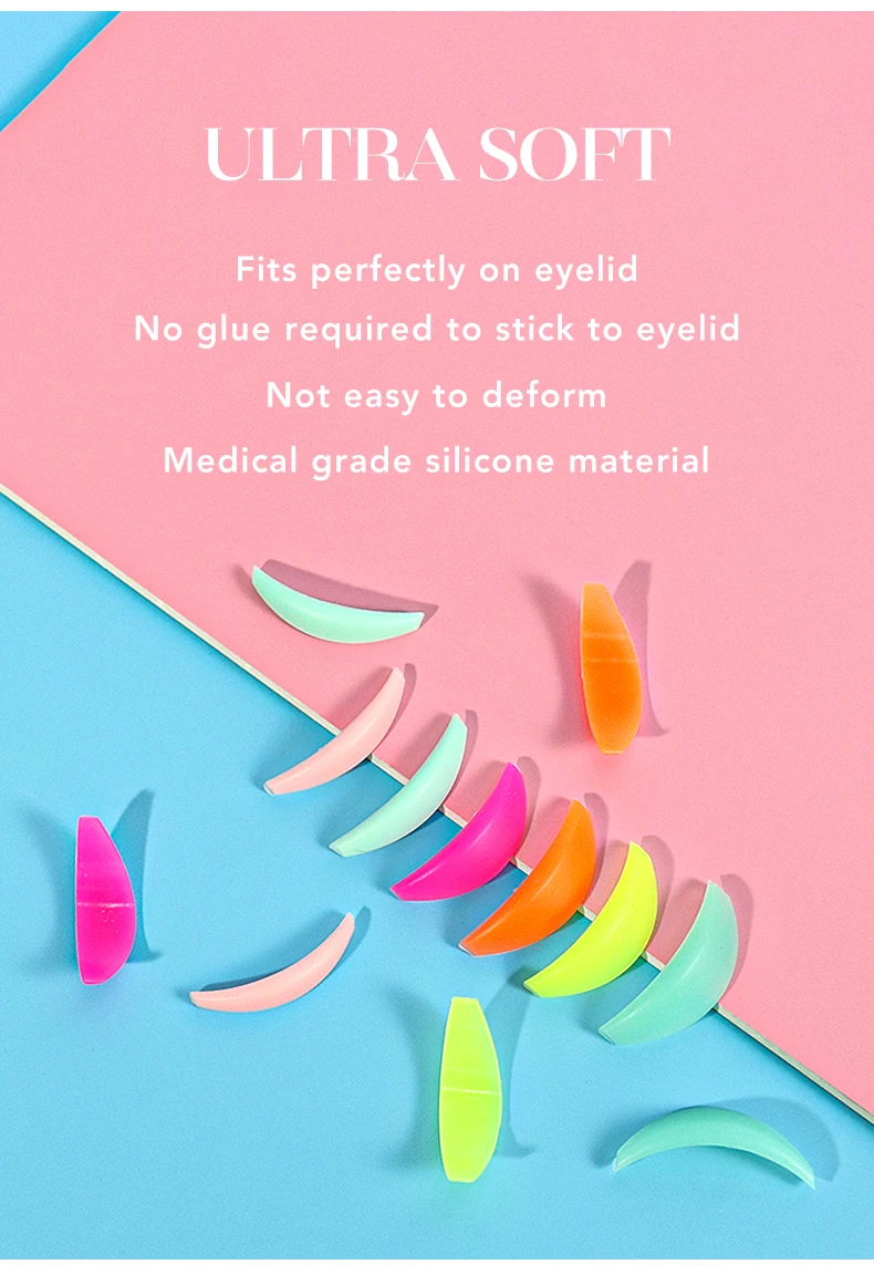 Custom Color Lash Lift Pads Lashlift Rods Soft Eyelash Perming Rods ...