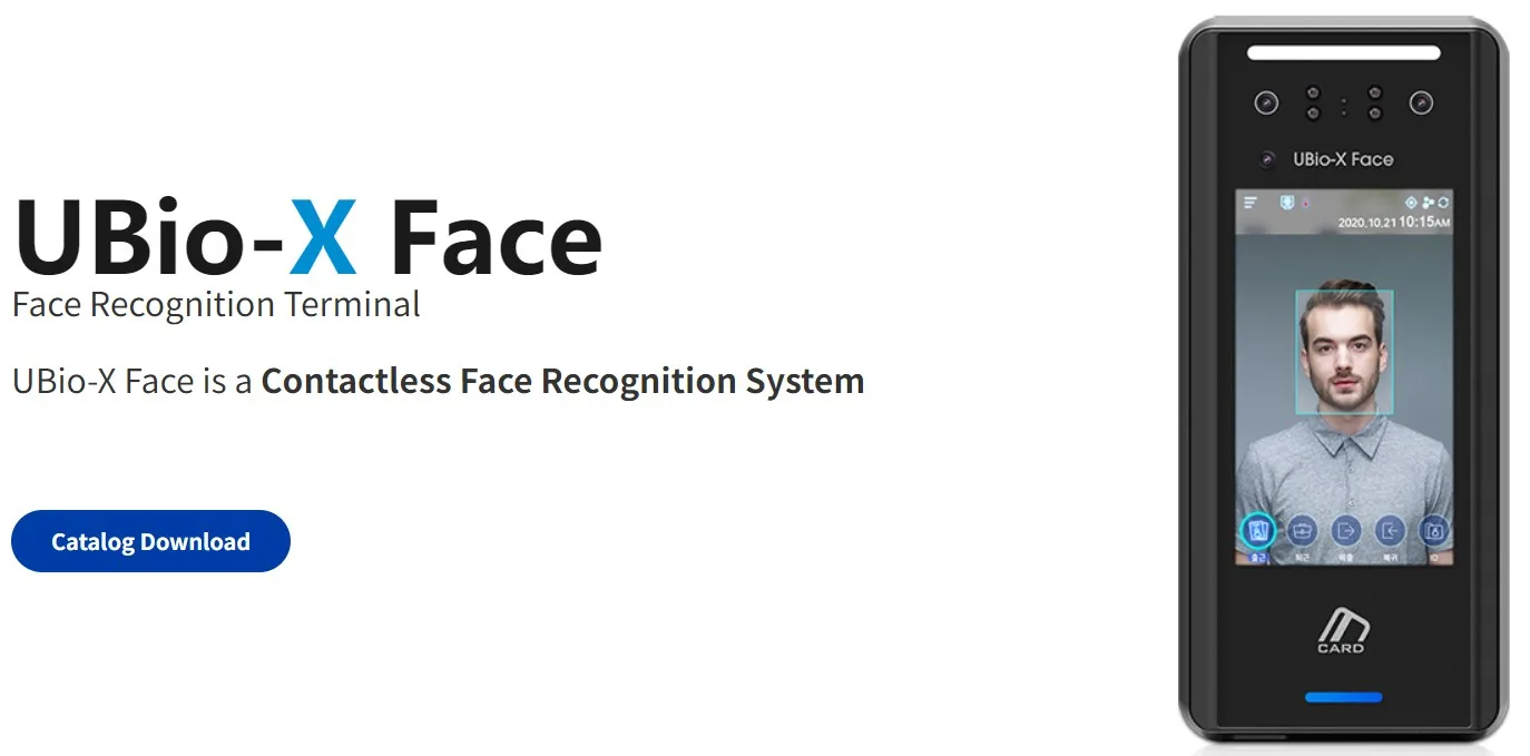 UBio-X Face Biometric Face Recognition Access Control Time Attendance ...