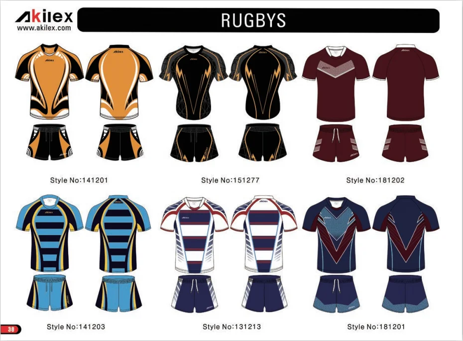 Custom Wholesale Sports Men Rugby Jersey Shirt and Shorts Sets for Men ...