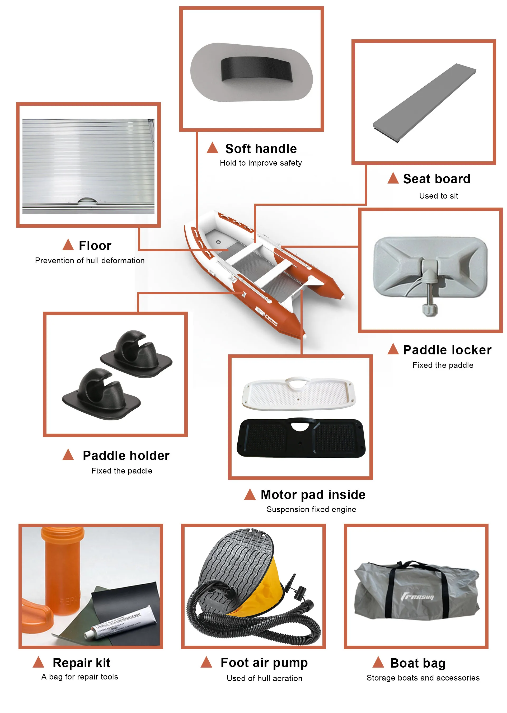 25ft RIB760 High Speed Aluminum Hull Pvc/hypalon Boat