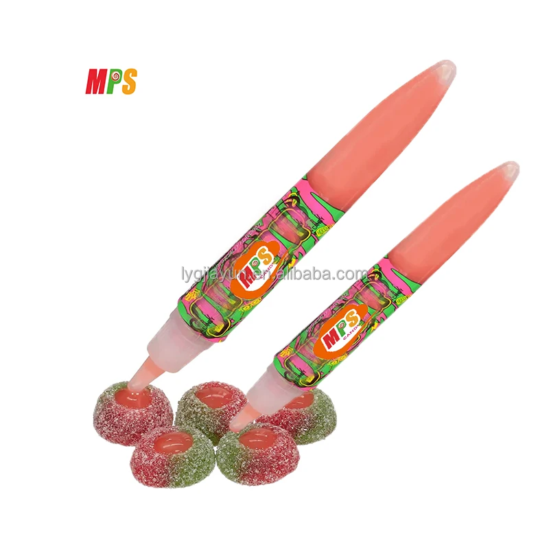 Juicy Chewy Gummies Sweet Gummy Pen Liquid Candy Bonbons & Sour Gel Pen ...