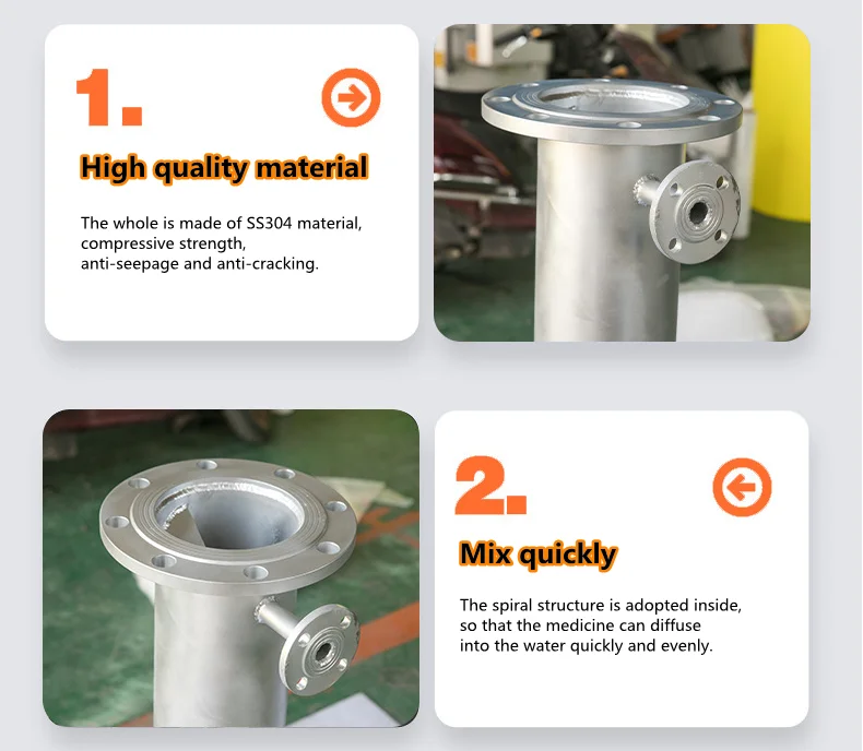 Pipeline Stainless Steel Static Mixer Tube for Mixing