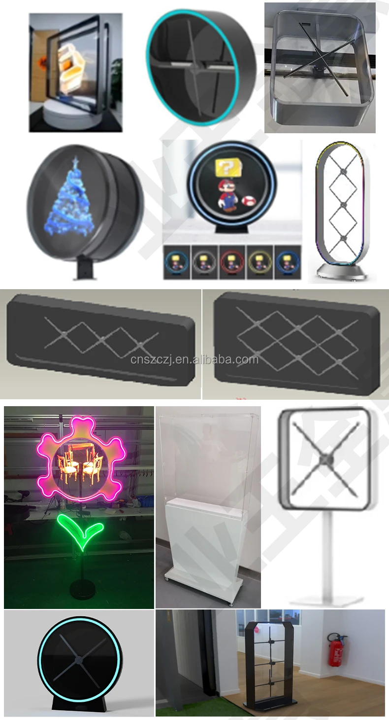 3d Hologram Fan,75cm 3d Fan Hologram Projector Advertising Display With 700 Video Library And ...