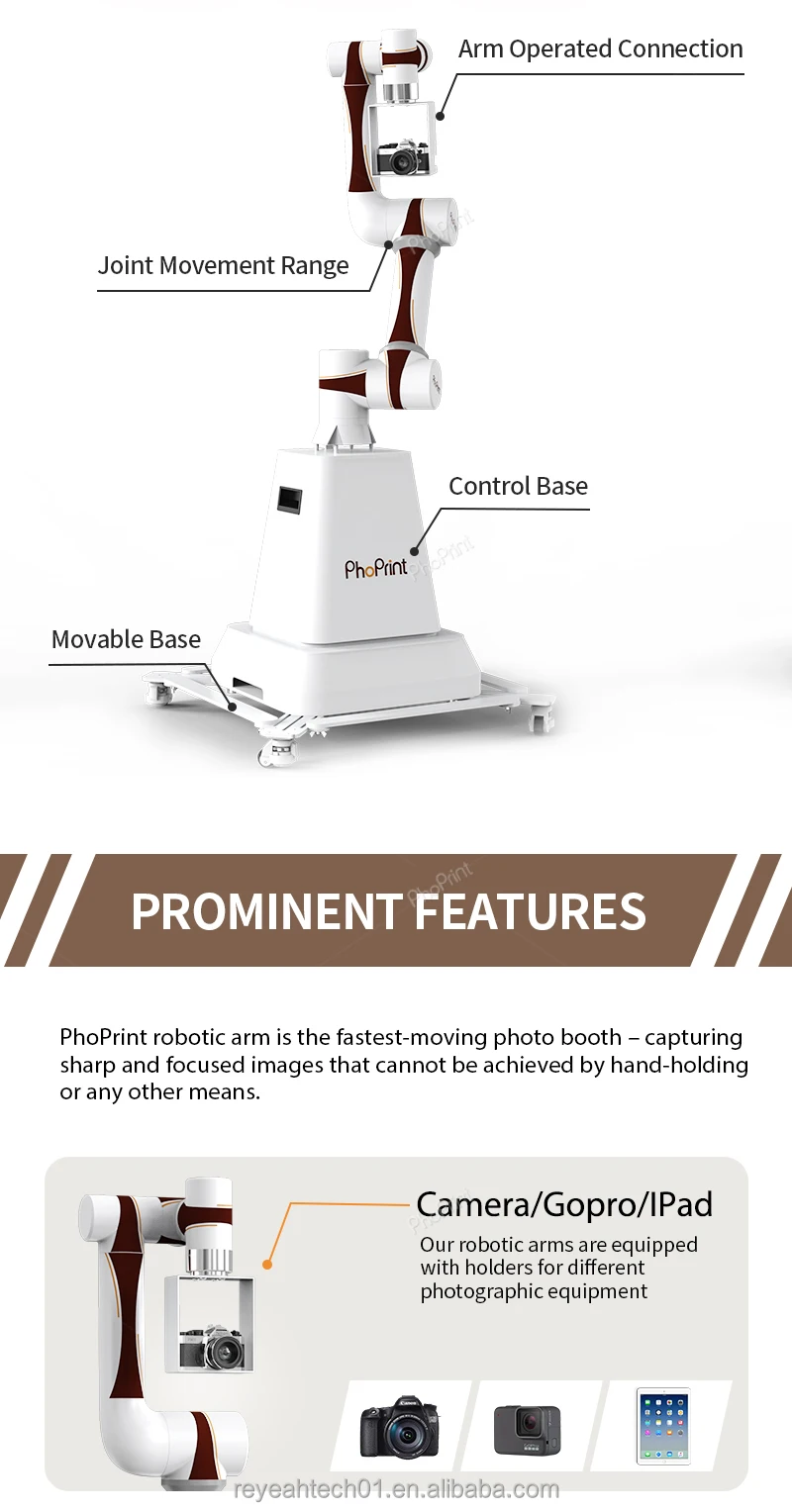 Glambot Photobooth Robotic Arm Dslr Camera Motion Control Robot Arm for ...