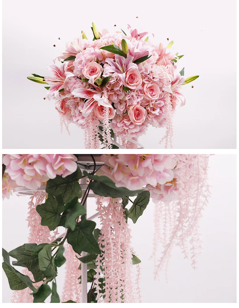 Artificial Flowers Rose Peony Wedding Ball Wedding Decoration Flower ...
