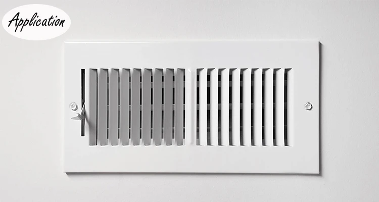 HVAC Sidewall Ceiling Stamped Steel 2 Way Supply Air Vent Register ...