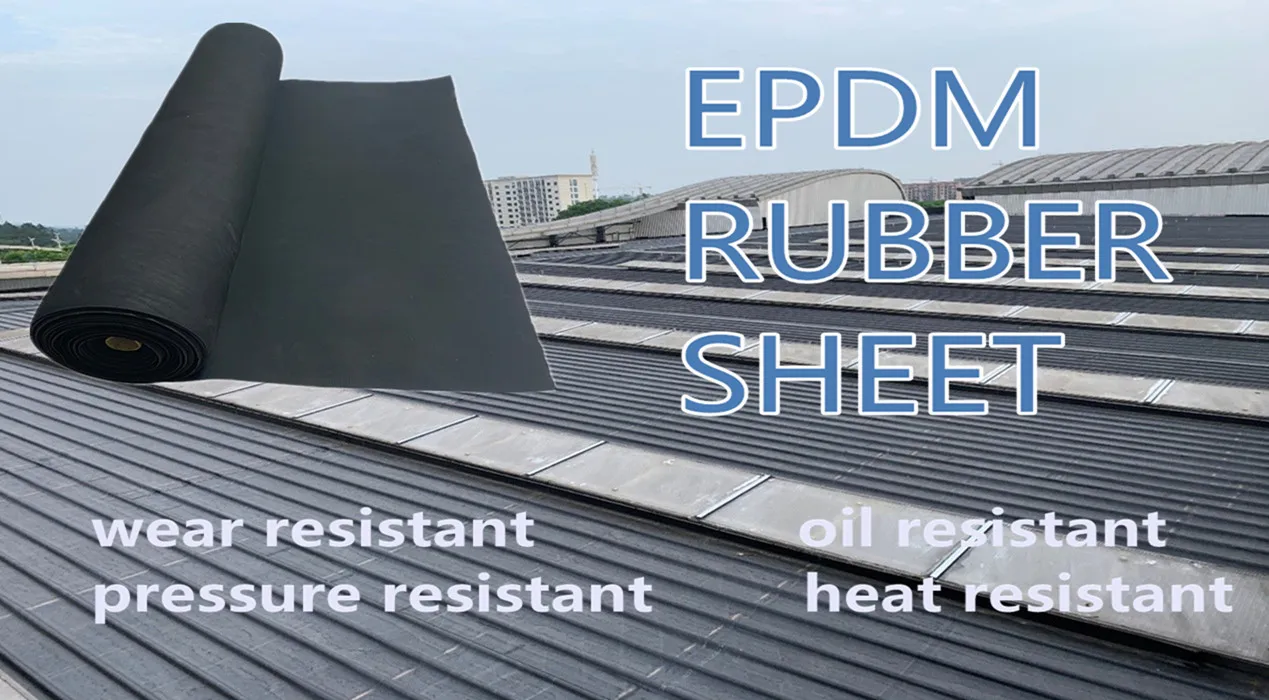 EPDM Rubber Waterproof Roofing Sheet with Fabric 1mm 1.2mm 1.5mm 2mm ...