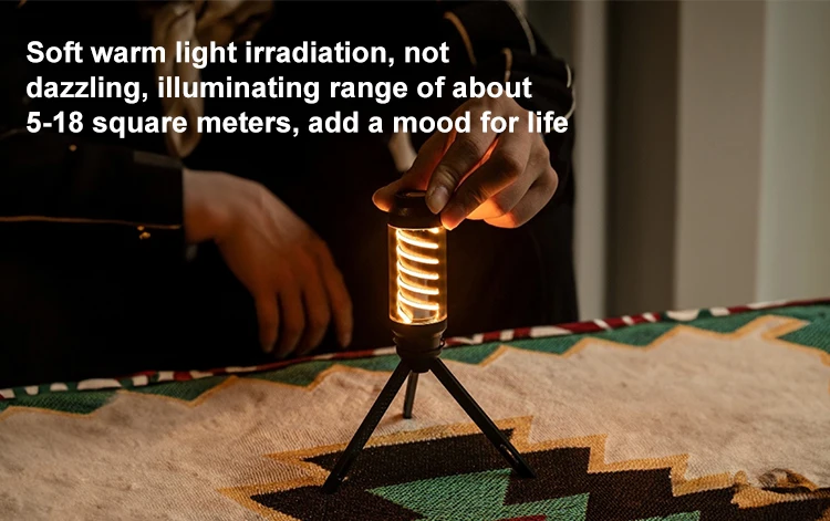 Retro Camping Stick Lantern - Durable, Waterproof, and Bright