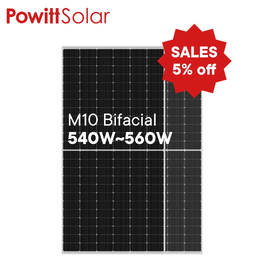 Customized Solution Bifacial Monocrystalline Solar Cells Mbb Pv 550w ...