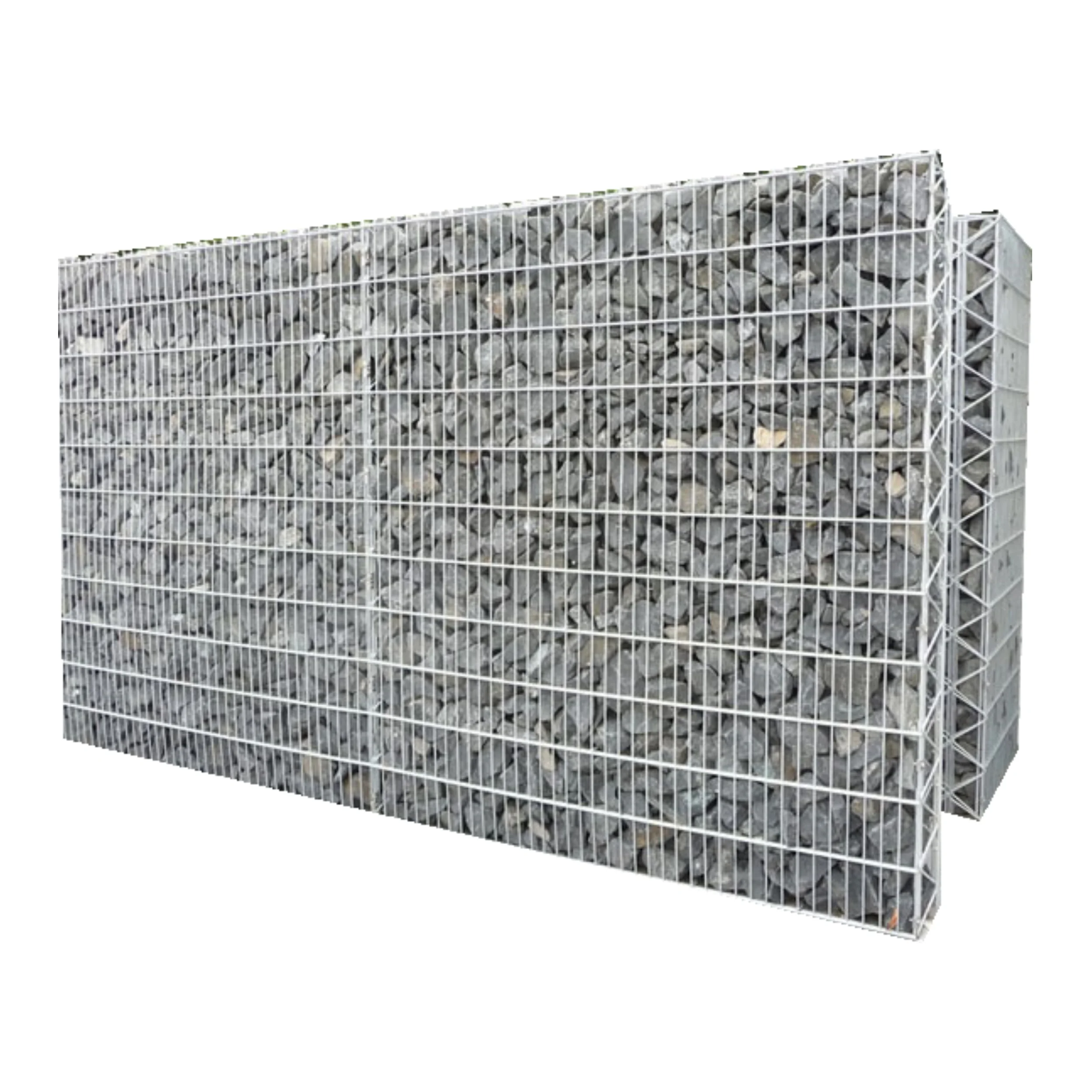 China factory Galvanized Welded Rock Gabion Basket Garden beautiful ...