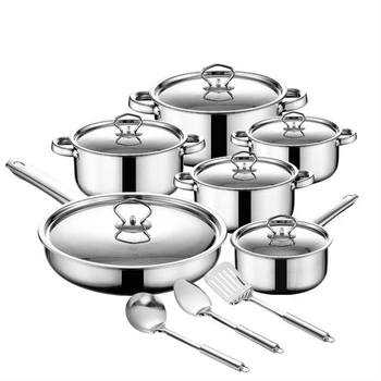 Commercial Home-use 12 Pieces Stainless Steel Pots And Pans Sets ...