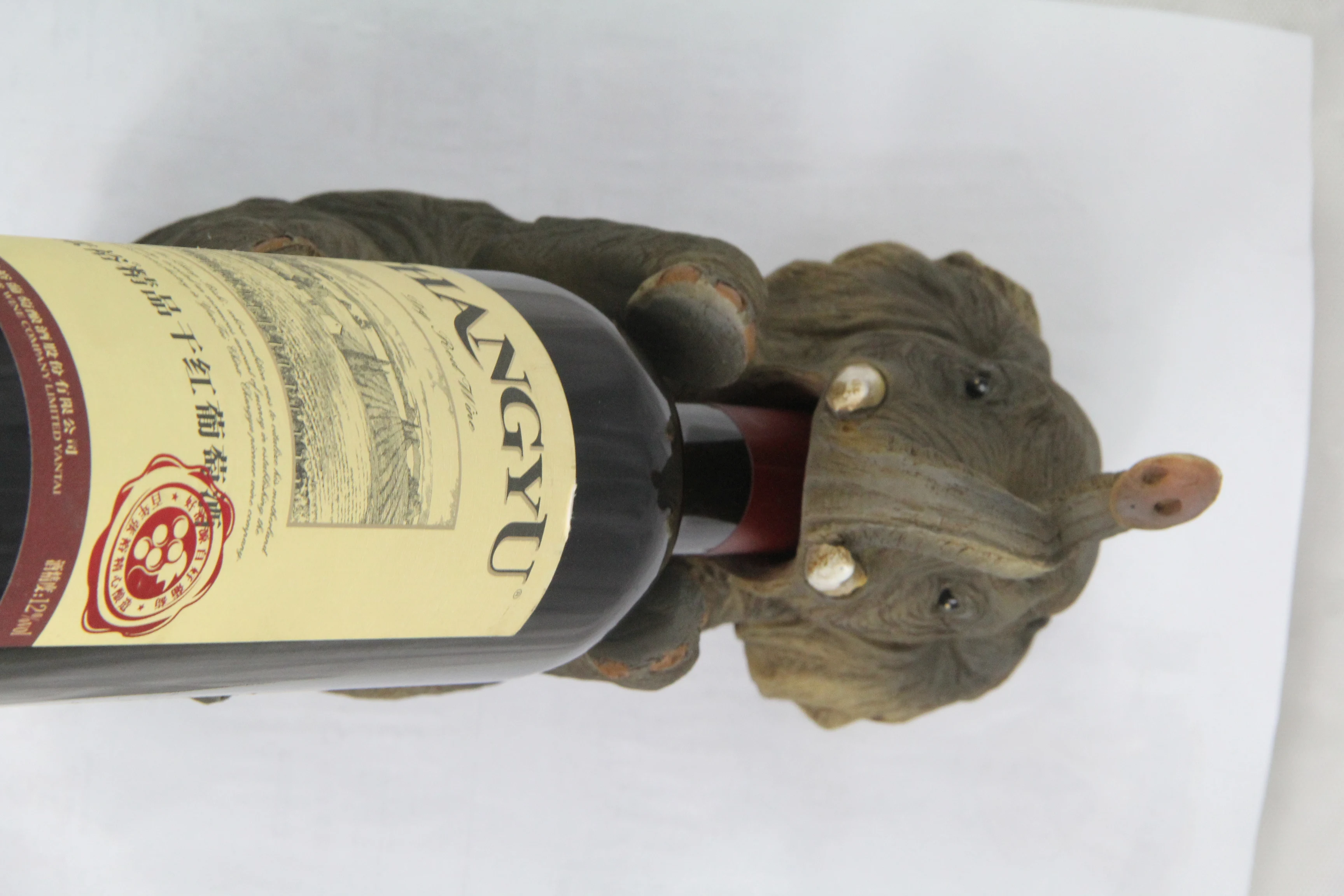 Realistic Style Resin Cute Baby Elephant Wine Rack Total Wine Wineshop ...