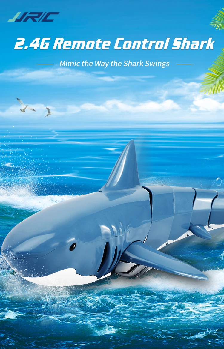 Mini Rc Shark Jjrc S10 Rc Boat Toy Simulation Animal Swimming Pool Fish ...