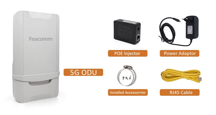 Yeacomm NR210 Outdoor CPE 5G NSA SA Gateway with Firewall