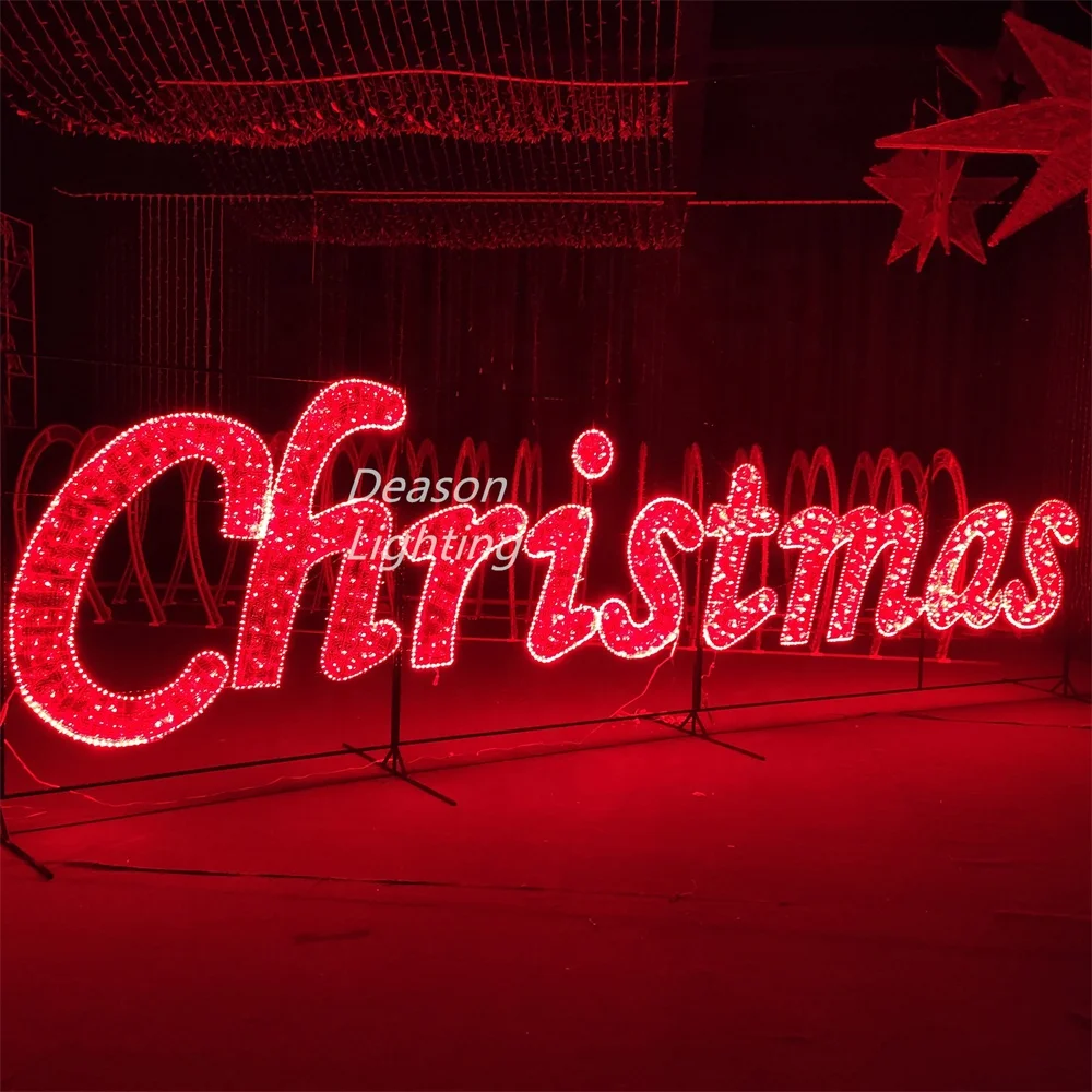 Led Lighted Merry Christmas Sign - Deasonlighting Quality