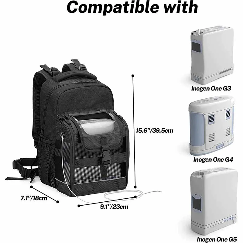 Portable Oxygen Concentrator Backpack Oxygen Travel Carrying Bag Oxygen ...