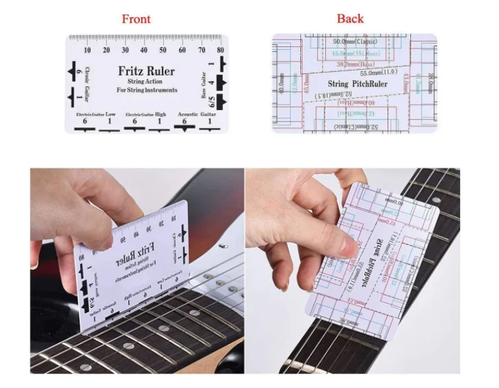 Guitar Neck Notched Straight Edge Luthiers Tool With String Action ...