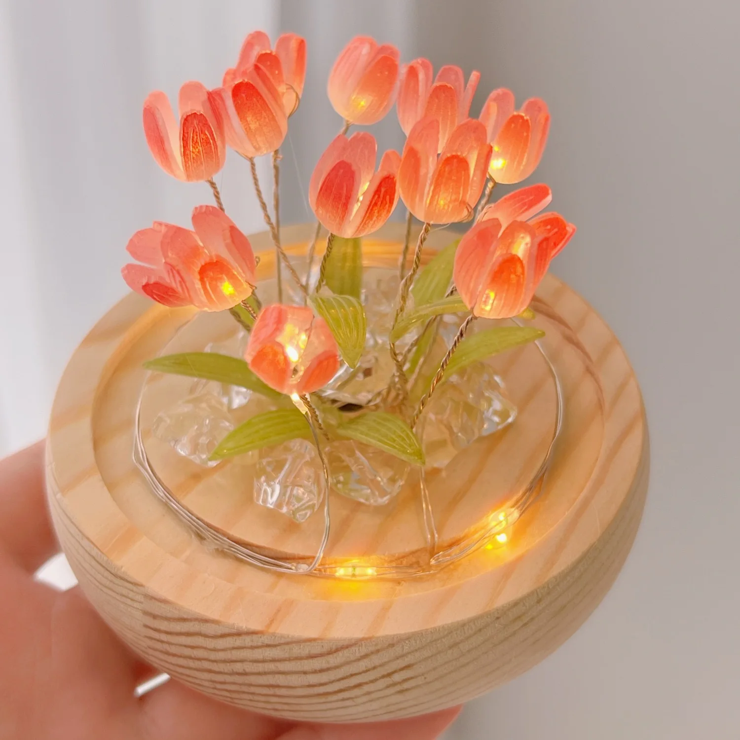 Newish Diy Bedroom Decoration Led Tulip Flower Night Light Lamp - Buy ...