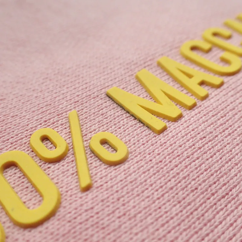 Custom Silicone Rubber Tagless Labels - Heat Transfer