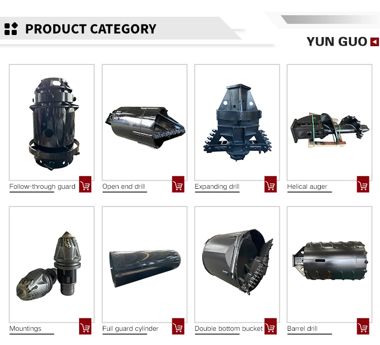 Double-bottom Bucket Large Scale Drilling Machine With Rock Bucket ...
