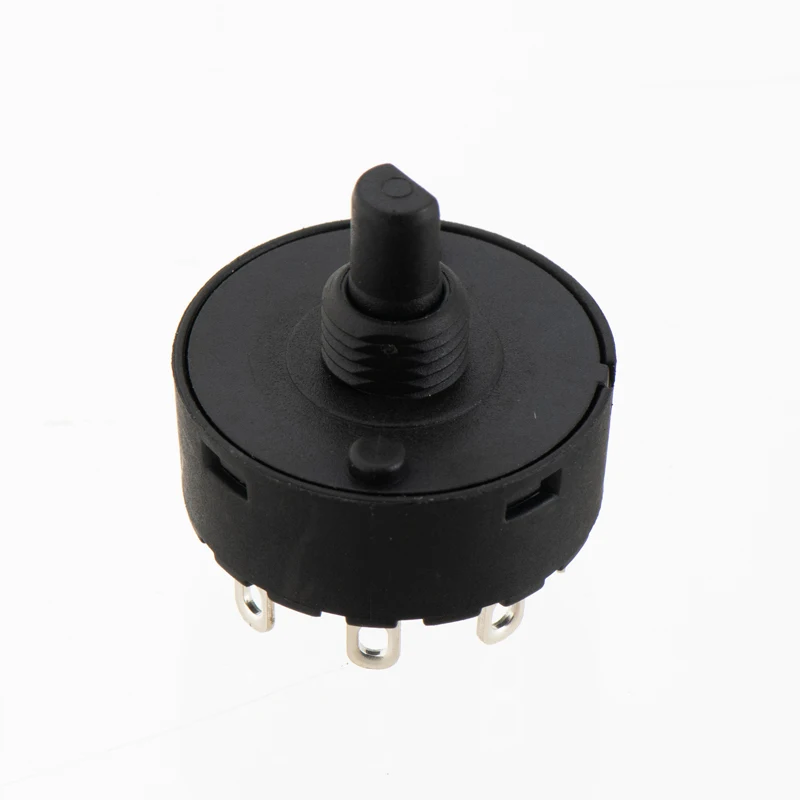 Round Rotary Switch 6a 250v 4 5 6 7 8 Position Mini Fan Rotary Switch ...