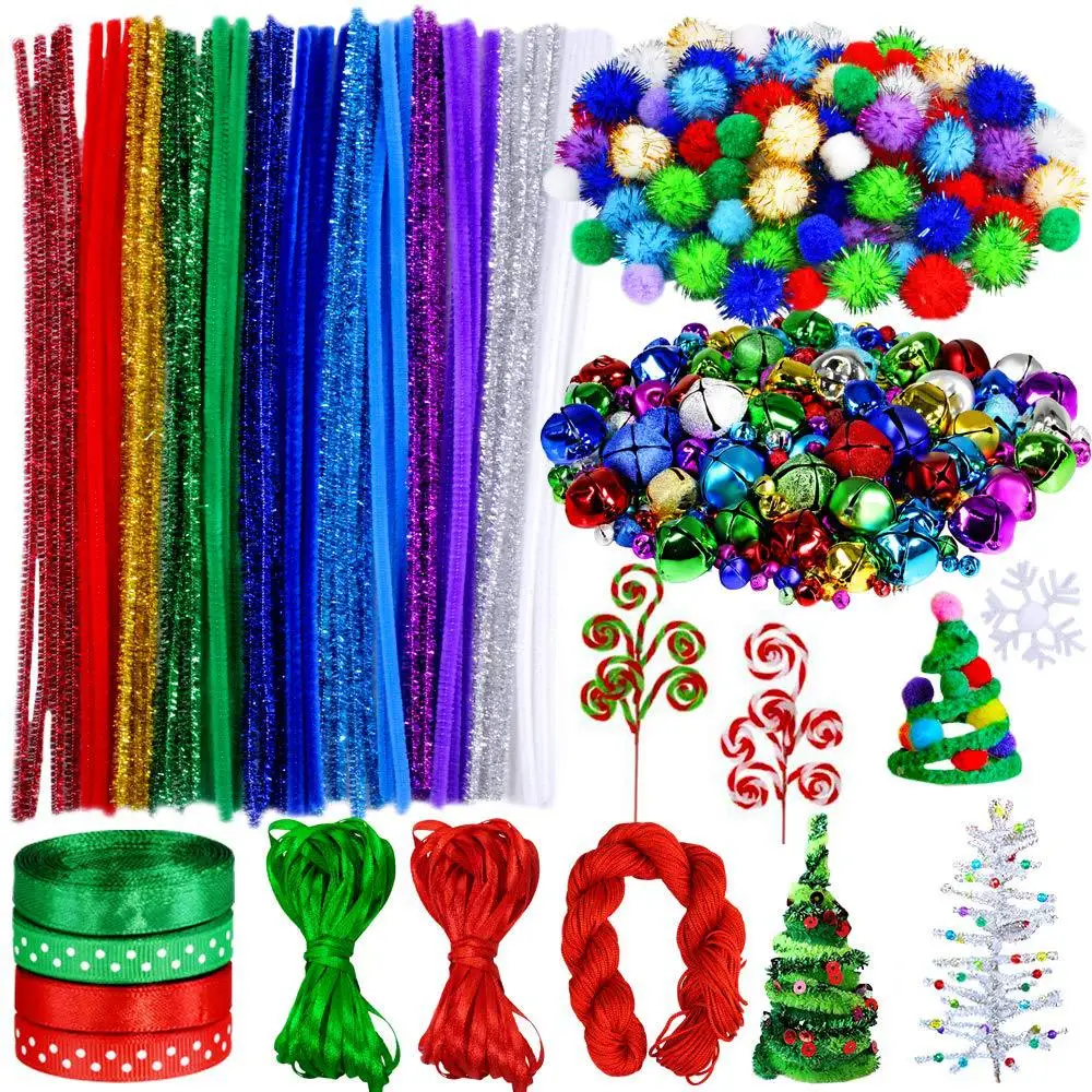 8mm Fuzzy Chenille Stems & 10mm Pipe Cleaners Set for Kids - OEM