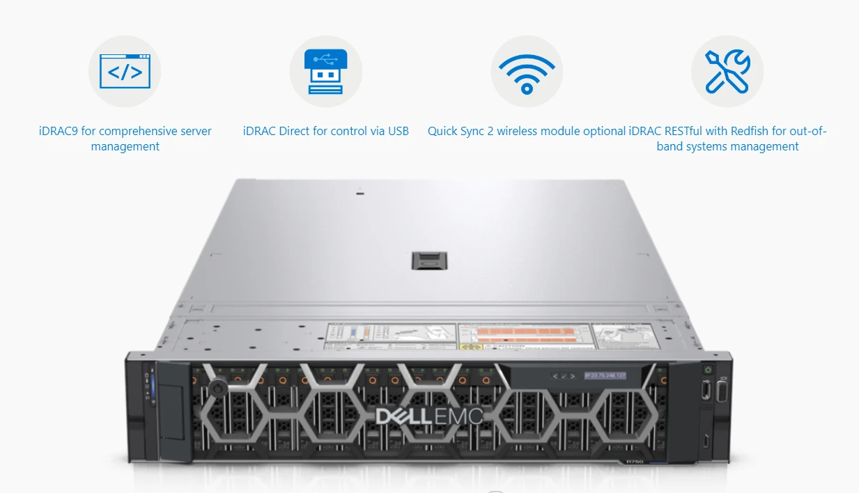 Server Dell Poweredge R750 Server Computers Dell R750 Network Server ...