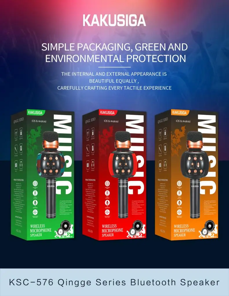 KAKUSIGA Karaoke Mic Party Birthday High Range Microphone