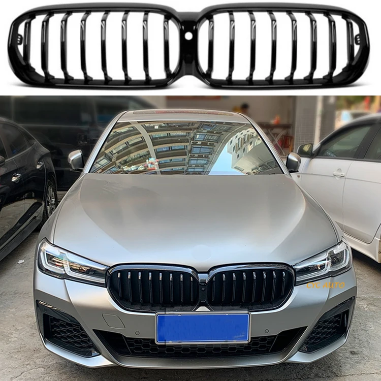 Auto G30 Tuning Parts Grille for BMW 5 Series G30 G38 Gloss Black ...