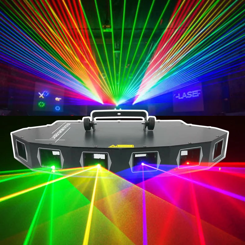 6 Eye Laser Show Party Disco Stage Lesar Light Full Color