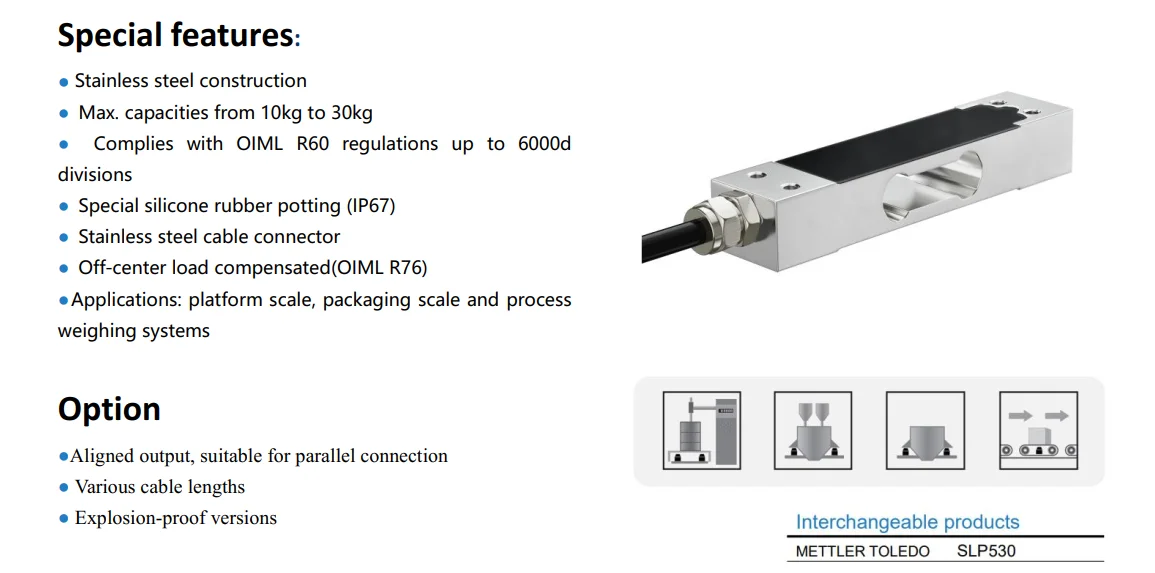 CALT Packaging Scale Load Cell LCP-F30 10kg 20kg 30kg Replace for ...