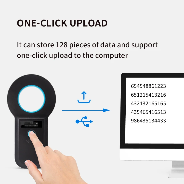 Animal RFID Tag Reader - 125khz/134.2khz Microchip Reader