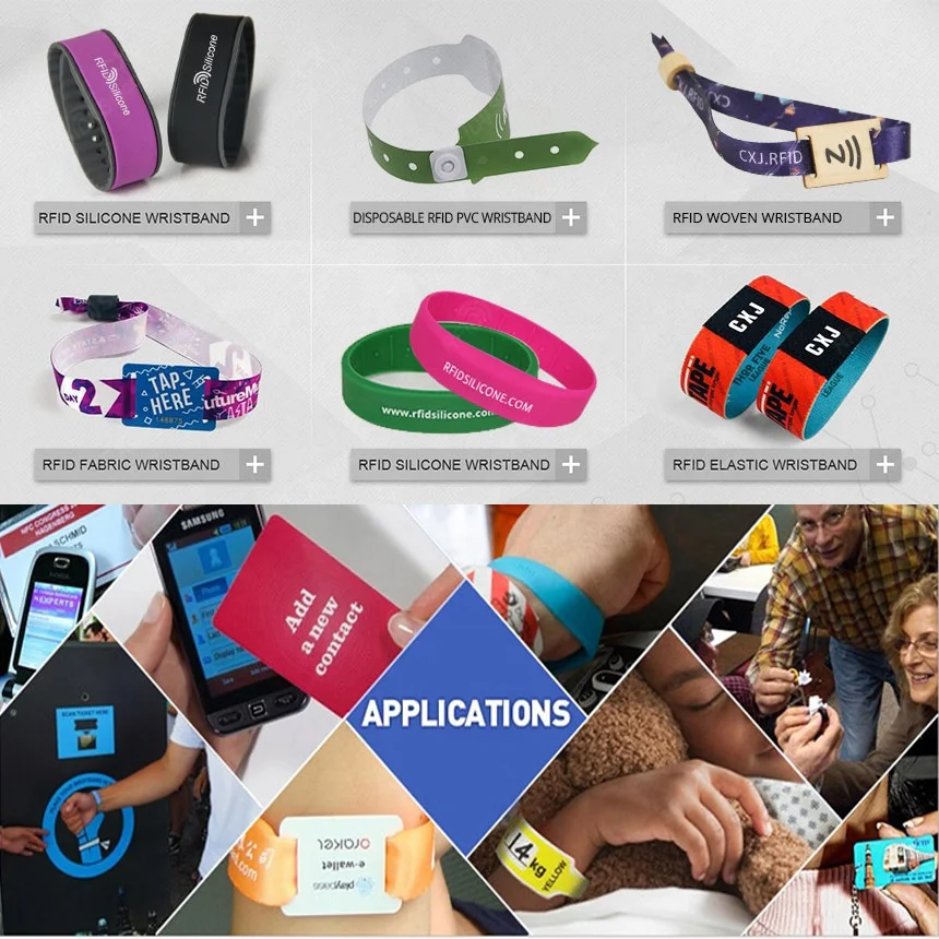 Black Laser Social Media Tap Band Unique QR Code NFC Silicone Wrist ...