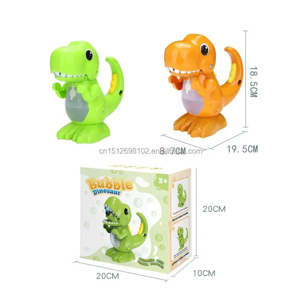 Dinosaur Bubble Blowing Toy Outdoor Automatic Blowing Bubble Set Toy Electric Dinosaur Bubble ...