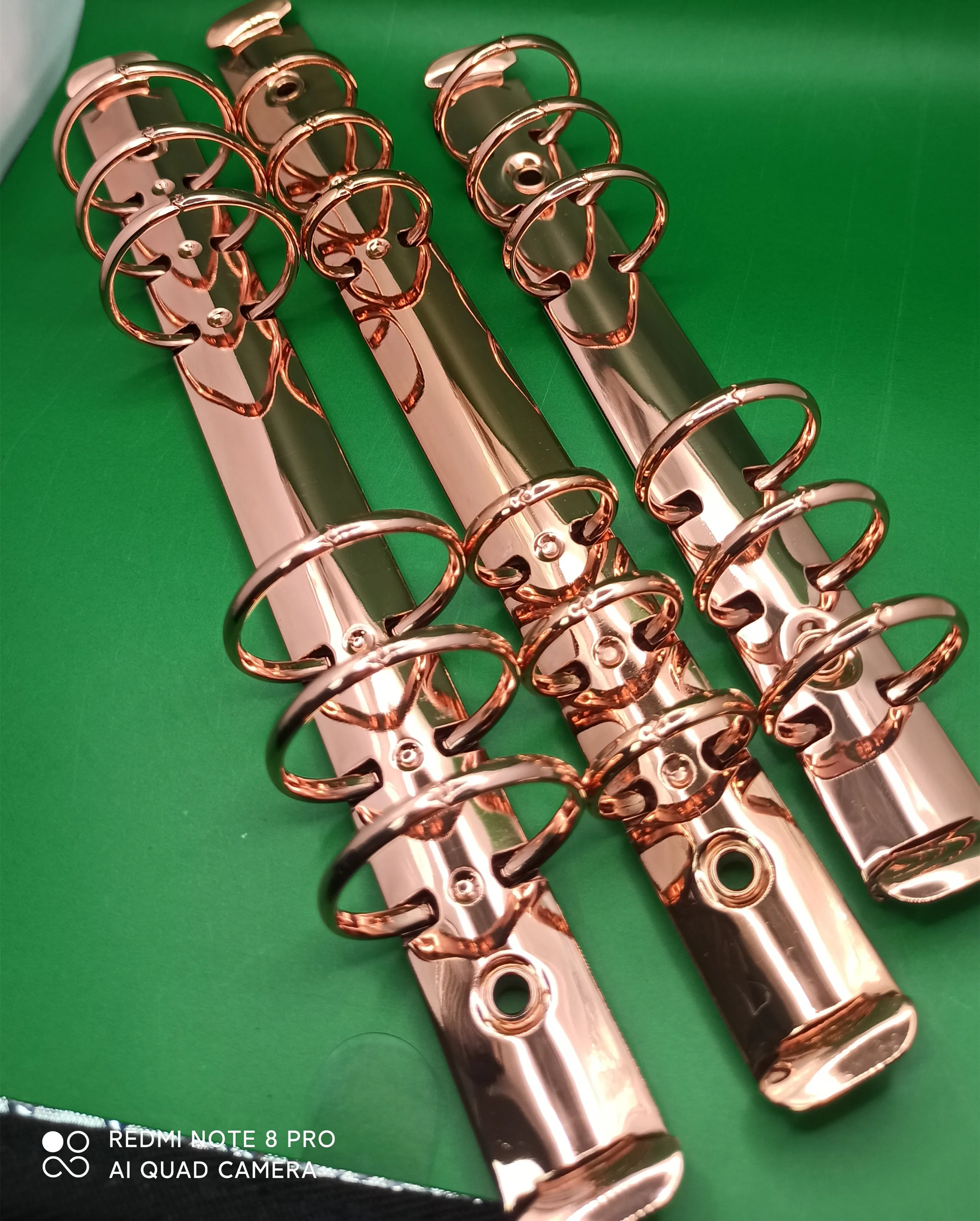 Bronze Metal Ring Binder Clips for DIY Albums & Scrapbooks