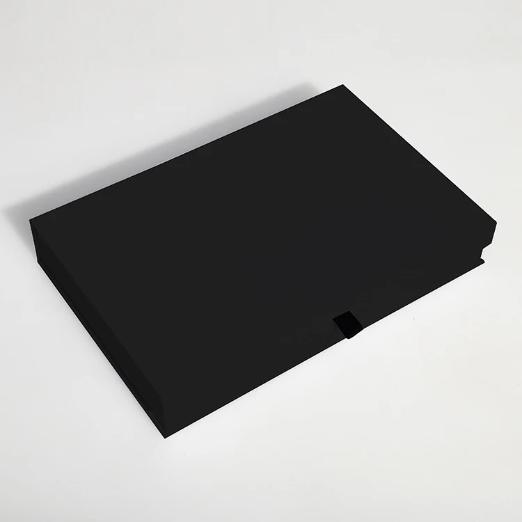 Custom Black with Lid and Foam Insert Luxury Skincare Box