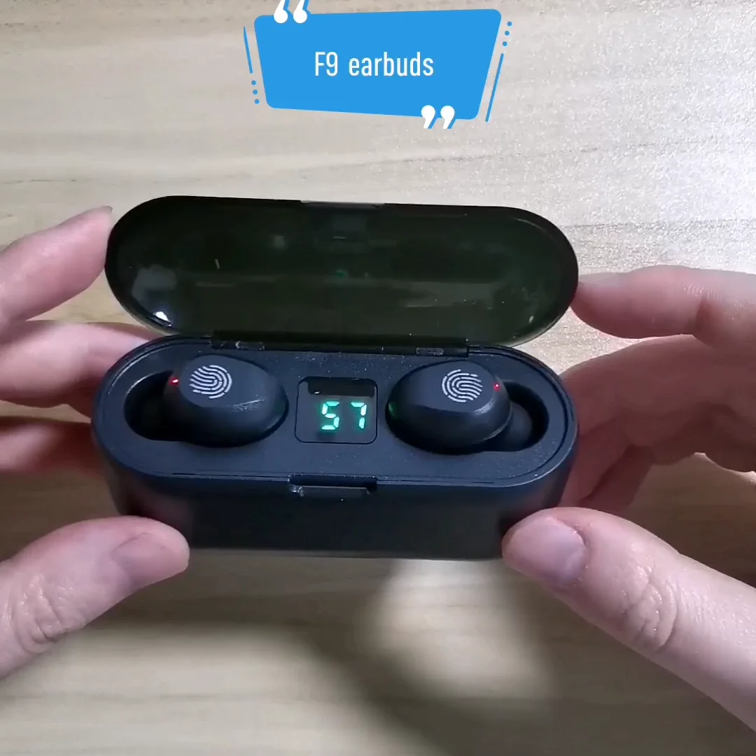 Tws True Wireless Earbuds F9 5c F9-5 Earphone With Power Bank Bulk ...