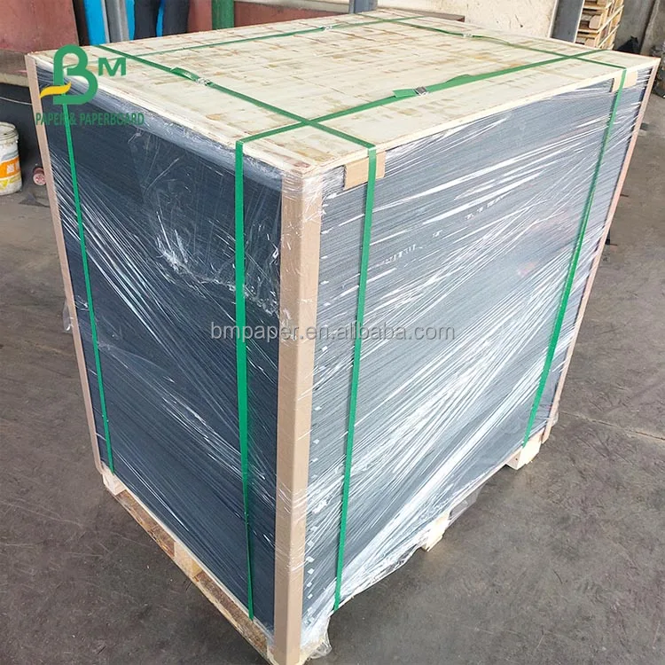 Folding Premium Quality 1mm Laminated Black Cardboard Sheets 700*1000mm