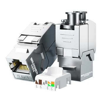 180 Degree Cat6 Shielded Toolless Network Module Cat6 Ftp Keystone Jack - Buy 180 Degree Cat6 ...