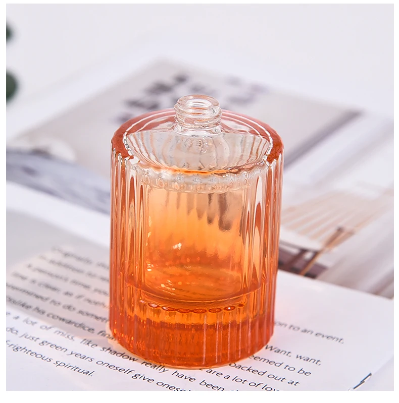 Newly Designed Orange Refillable Perfume Bottle Spiral Bottle Mouth ...