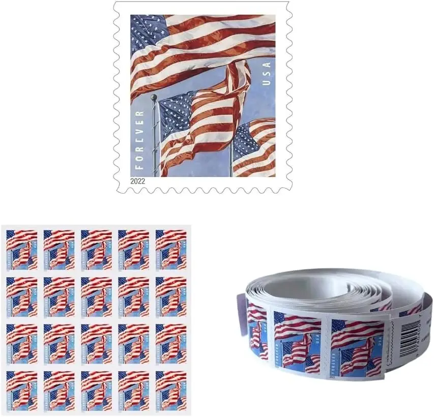 Usa Flag Logo Forever Postage Stamps Celebrate National Day And Mailing ...