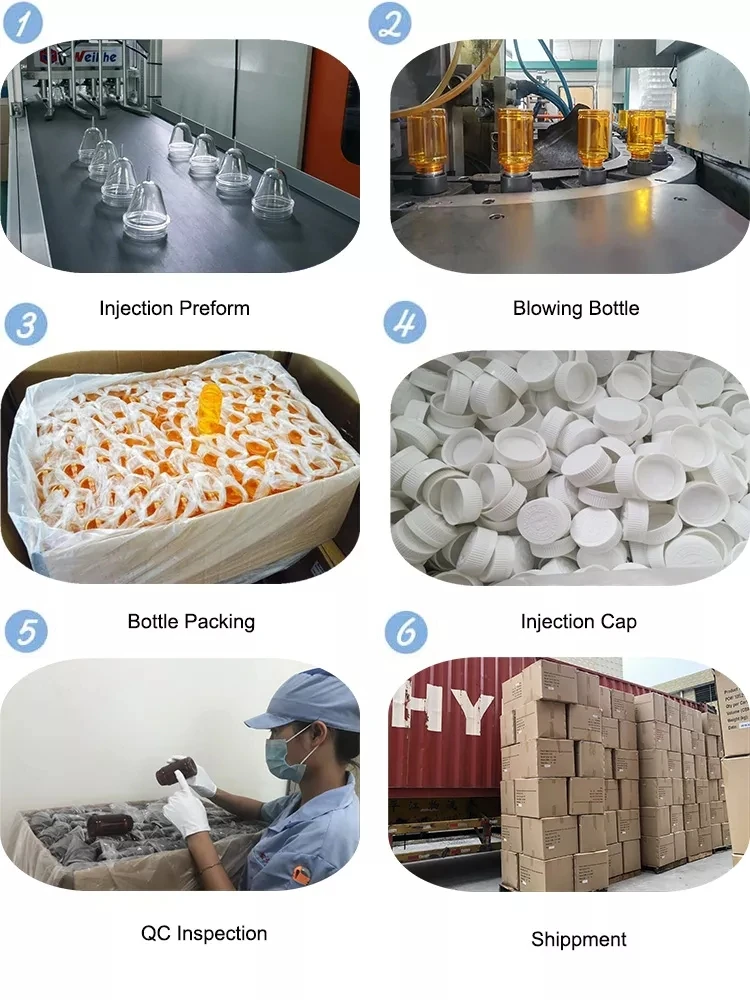 Customized High-Grade Plastic Frosted Health Products Bottle